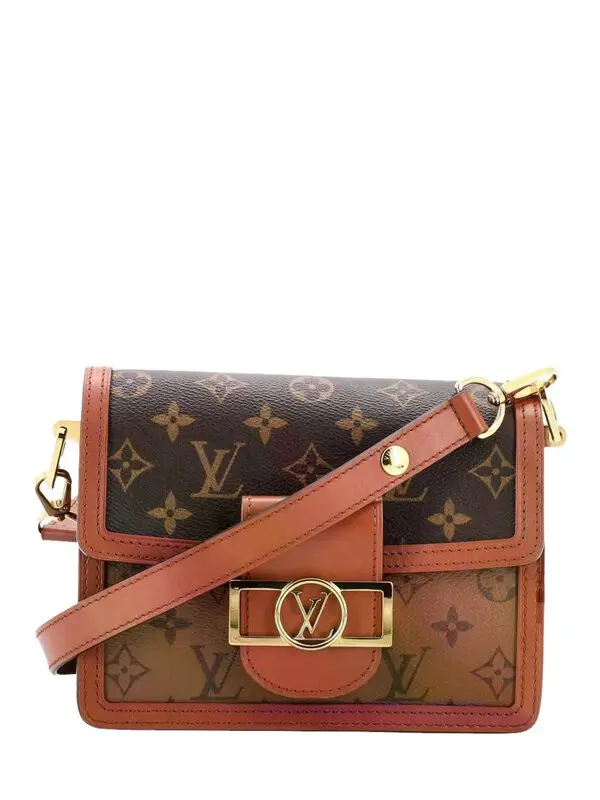 LOUIS VUITTON Dauphine Shoulder Bag Reverse Monogram Canvas - Brown