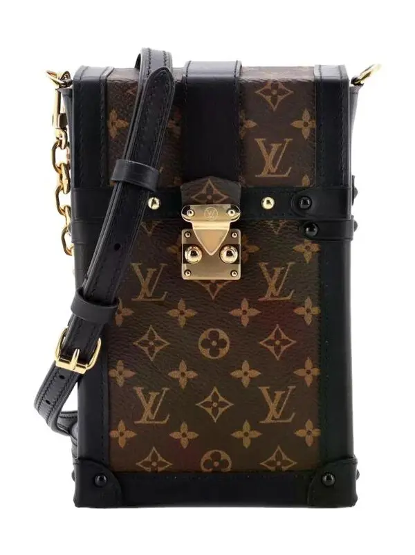 LOUIS VUITTON Vertical Trunk Pochette Monogram Canvas - Brown