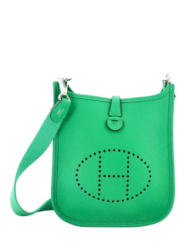 Hermès Evelyne Tpm Crossbody Bag Clemence Gen Iii - Green