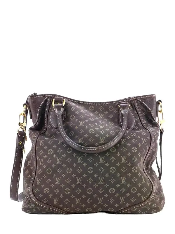 LOUIS VUITTON Angele Handbag Mini Lin Satchel - Brown