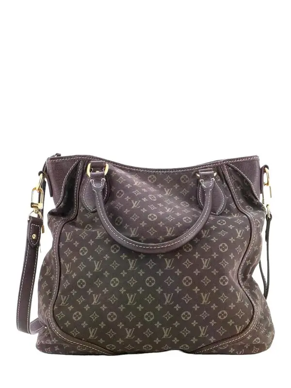 LOUIS VUITTON Angele Handbag Mini Lin Satchel - Brown