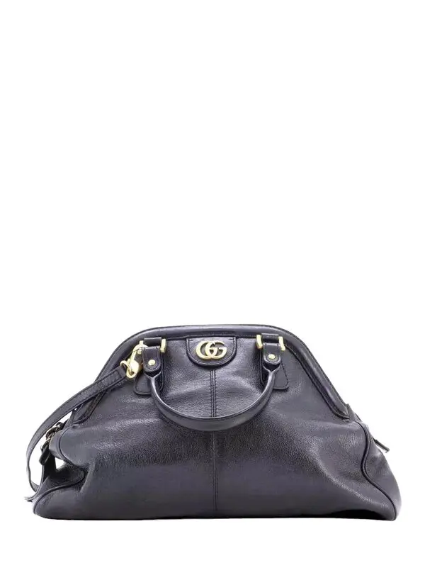 Gucci Medium Leather Satchel - Black