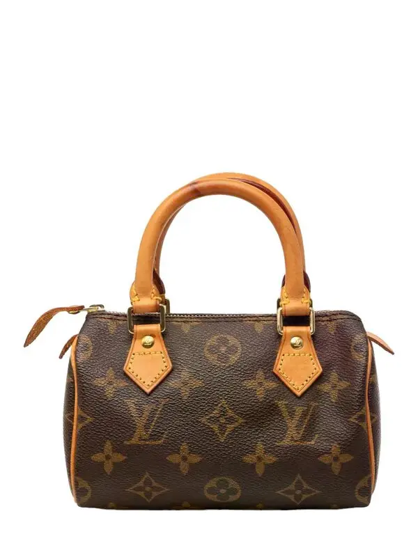 LOUIS VUITTON 2000 Monogram Mini Speedy Hl Satchel - Brown