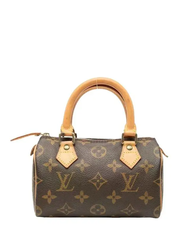 LOUIS VUITTON 2000 Monogram Mini Speedy Hl Satchel - Brown