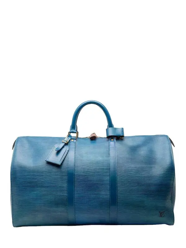 LOUIS VUITTON 1994 Epi Keepall 50 Travel Bag - Blue