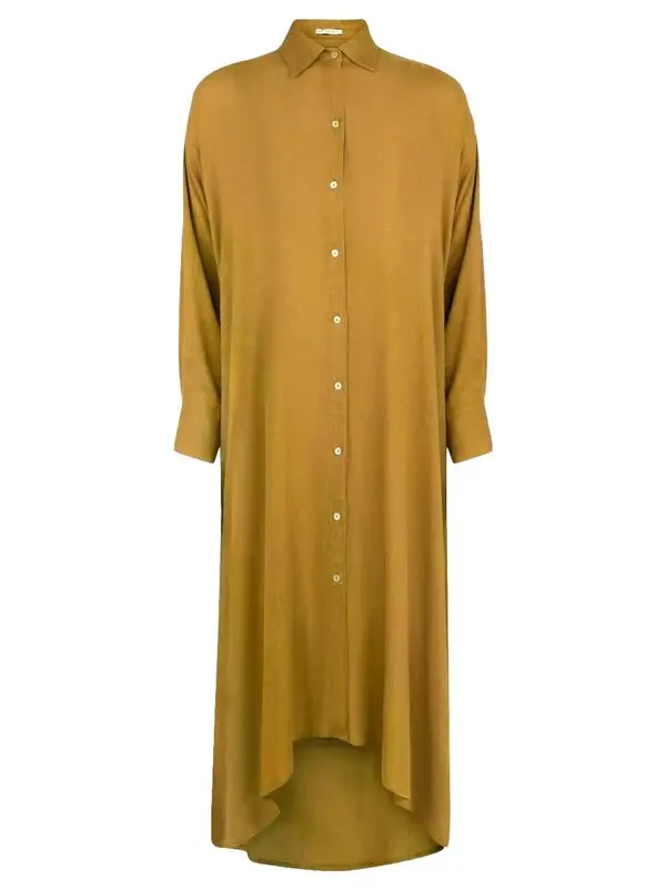 LENNY NIEMEYER Button-down Shirt Midi Dress - Yellow