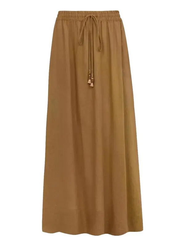LENNY NIEMEYER Elastic-waist Drawstring Midi Skirt - Yellow