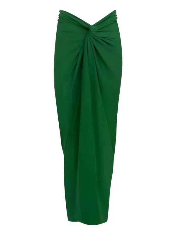 LENNY NIEMEYER Knotted Sarong Skirt - Green