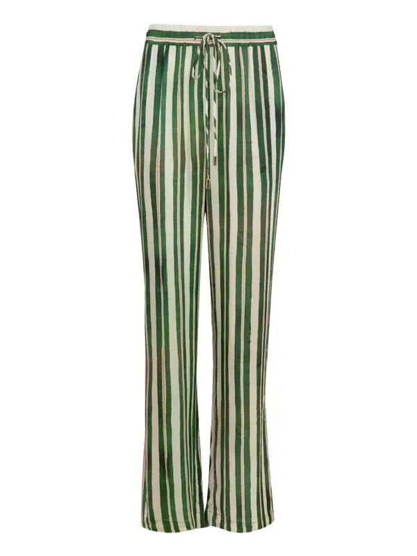 LENNY NIEMEYER Striped Trousers - Green