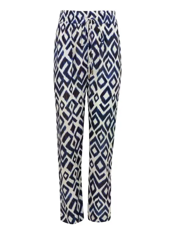 LENNY NIEMEYER Geometric-print Trousers - Blue