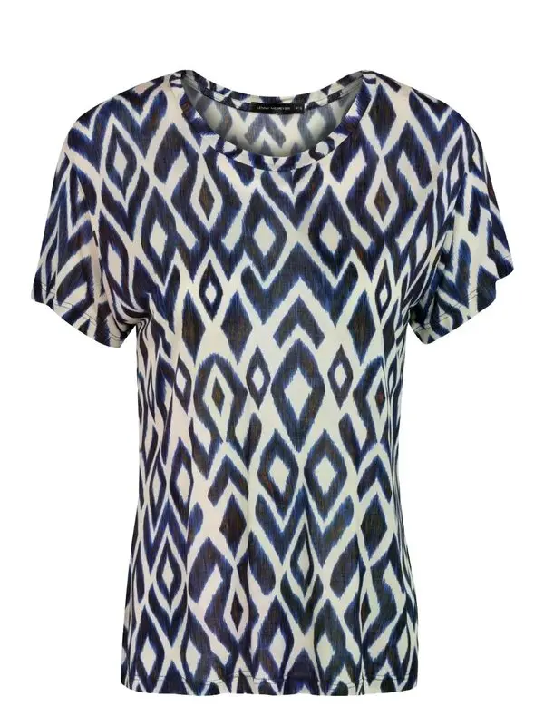 LENNY NIEMEYER Diamond-pattern T-shirt - Blue
