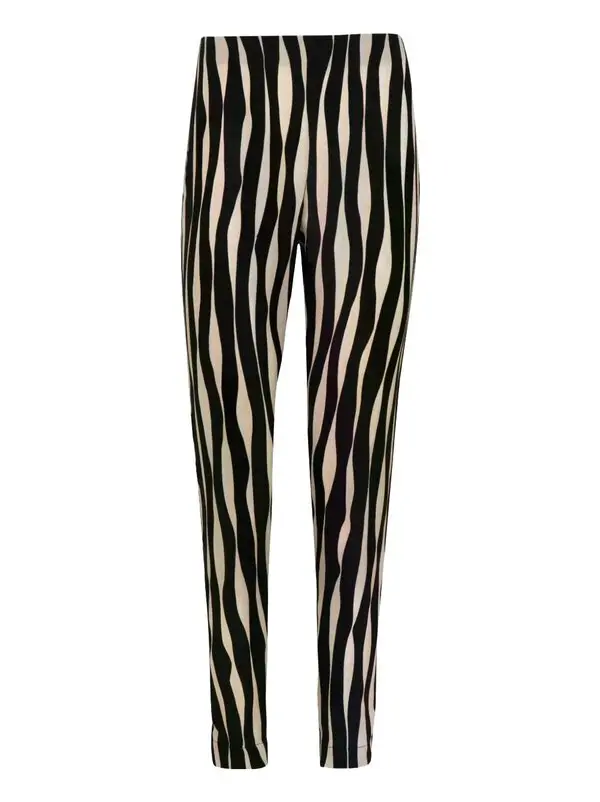 LENNY NIEMEYER Wave-print Trousers - Black