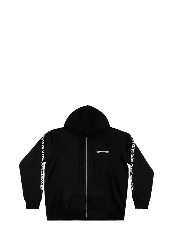 Chrome Hearts Scroll Zip-up Hoodie - Black