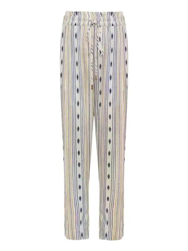 LENNY NIEMEYER Stripe-pattern Trousers - White
