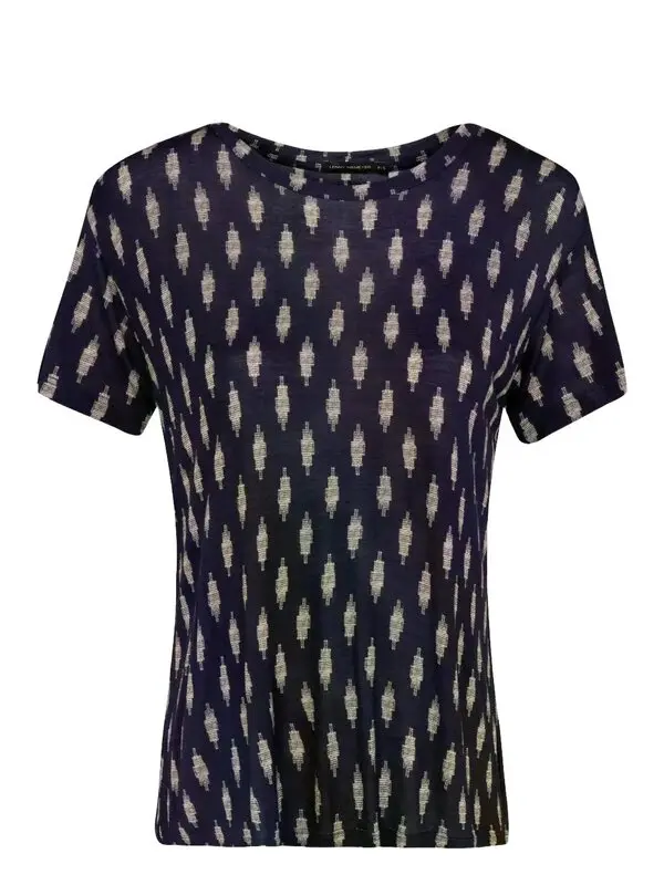 LENNY NIEMEYER Ikat-print Short-sleeve T-shirt - Black