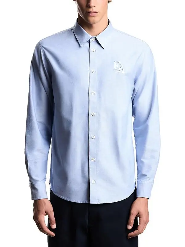 Emporio Armani Eagle Capsule Oxford Shirt - Light Blue