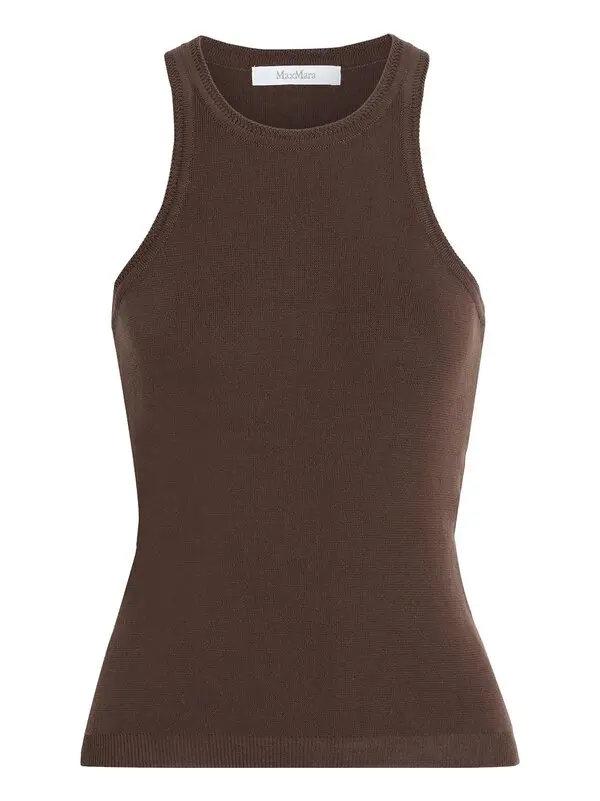 Max Mara Arnes Striped Tank - Chocolate