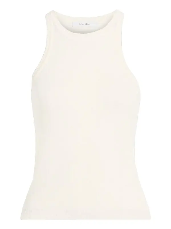 Max Mara Arnes Striped Tank - Ivory