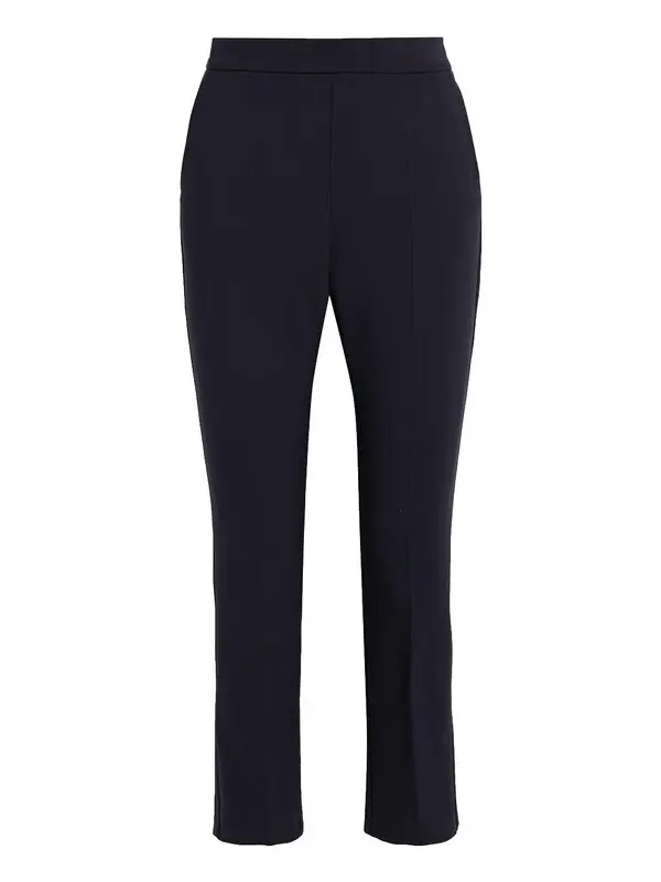 Max Mara Nepeta Cropped Slim-leg Pants - Midnight Blue