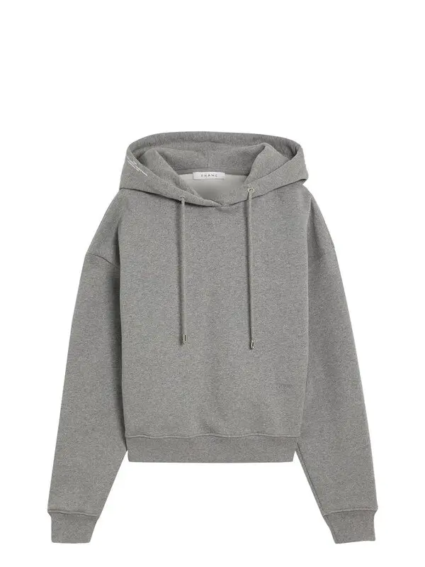 FRAME French Cotton-blend Terry Hoodie - Gray