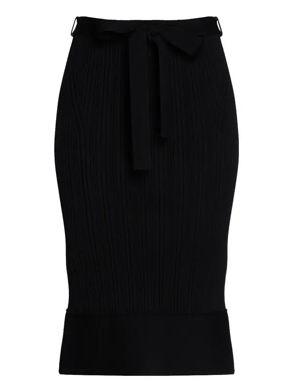 3.1 Phillip Lim Ribbed Wool-blend Skirt - Black