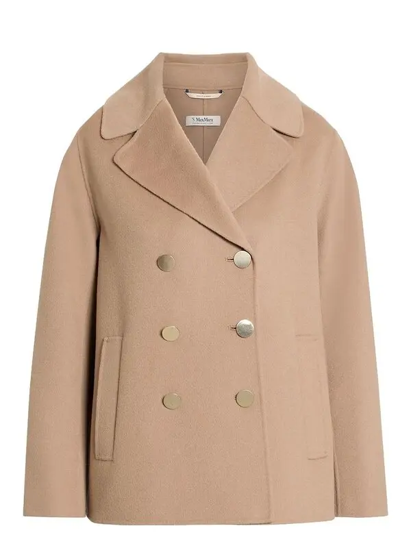 Max Mara Margot Double-breasted Wool-felt Jacket - Camel