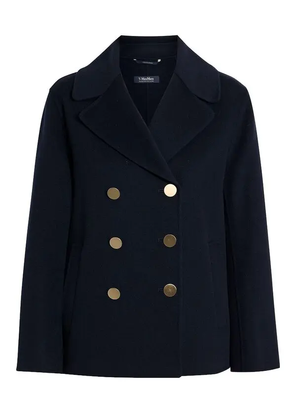 Max Mara Margot Double-breasted Wool-felt Jacket - Midnight Blue