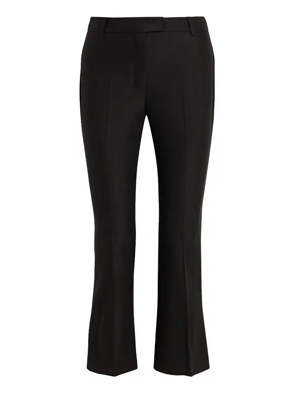 Max Mara Fatina Kick-flare Twill Pants - Black