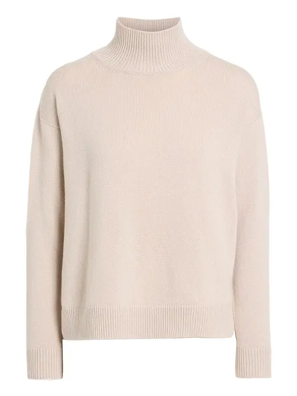 Max Mara Wool And Cashmere-blend Turtleneck Sweater - Neutral
