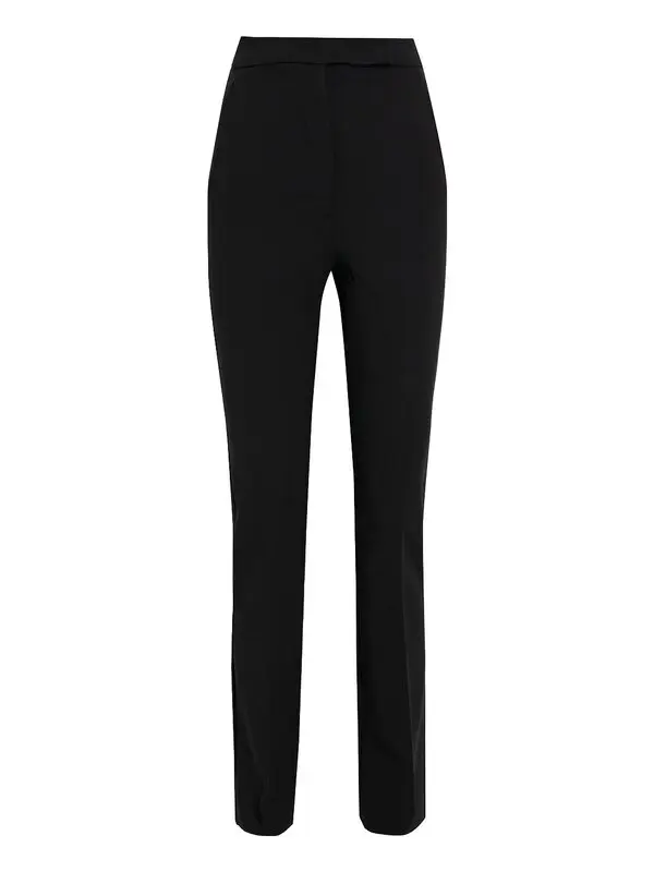 Max Mara Panteon Jersey Straight-leg Pants - Black