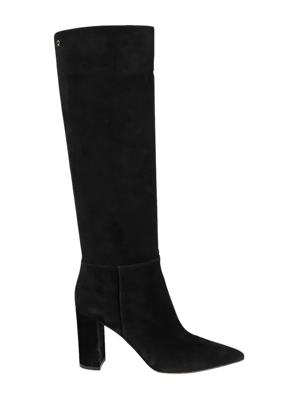 GIANVITO ROSSI Piper 85 Suede Knee Boots - Black