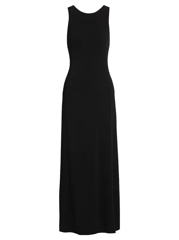 Max Mara Pompeii Stretch-jersey Maxi Dress - Black