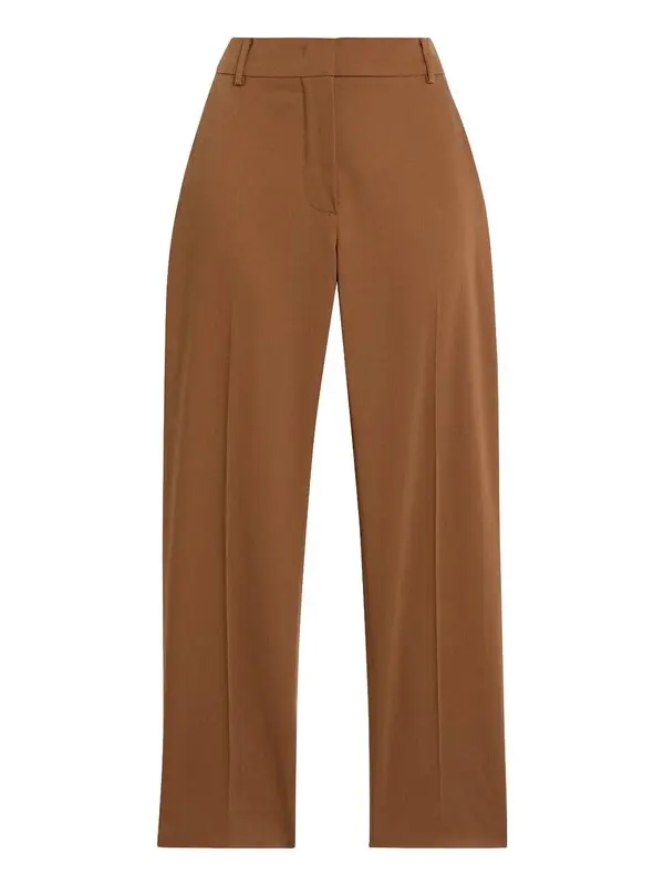 Max Mara Lince Cropped Slim-leg Pants - Brown
