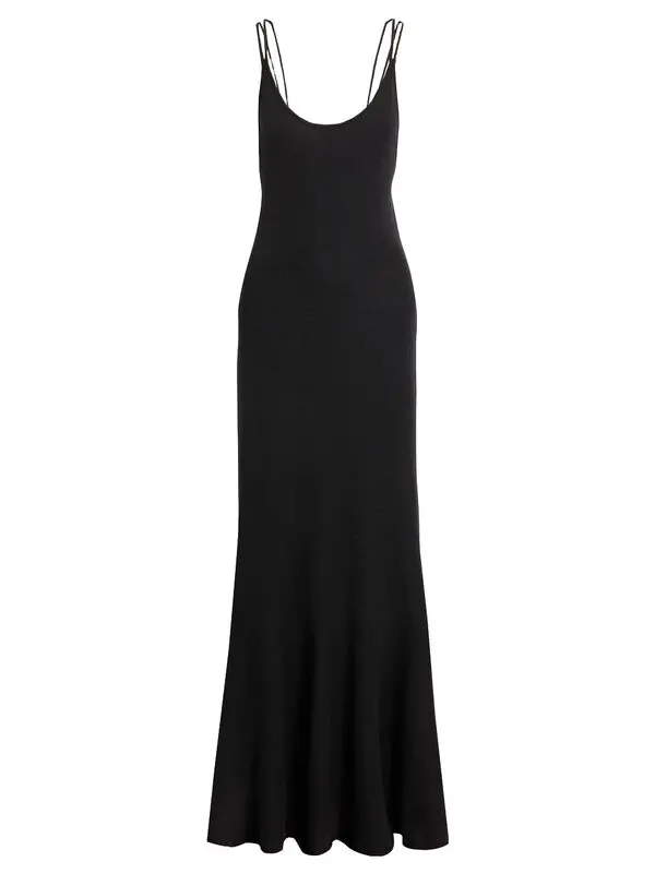 Gabriela Hearst Delas Wool Maxi Dress - Black
