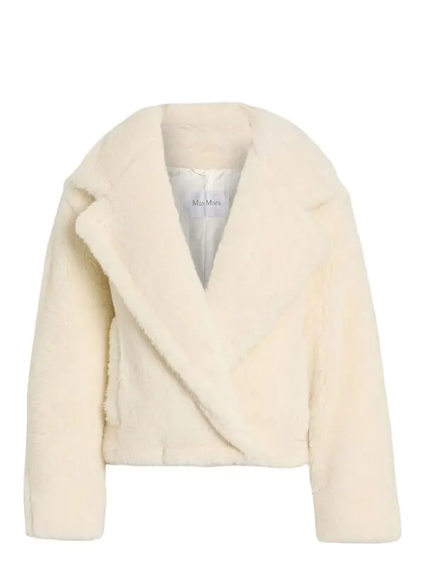 Max Mara Oggeri Alpaca, Wool And Silk-blend Jacket - Ecru
