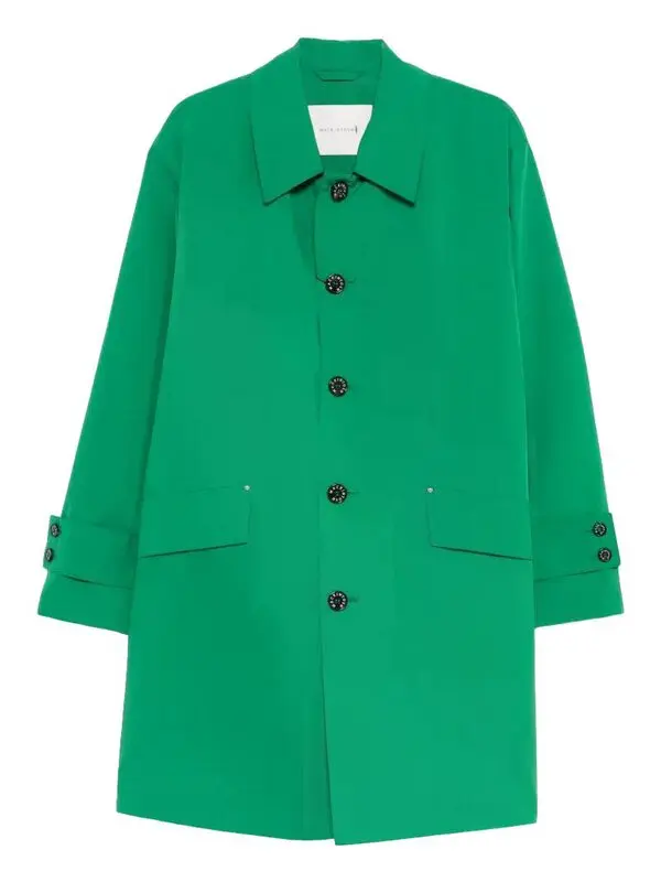 Mackintosh Humbie Buttoned Coat - Green
