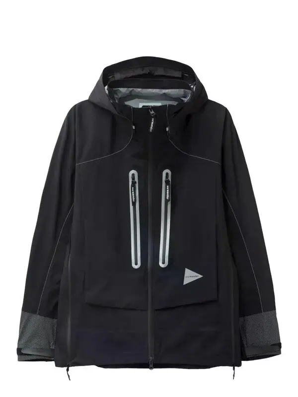 AND WANDER Hooded Jacket - Black