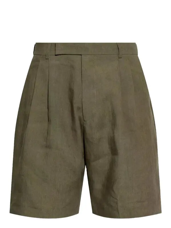 Paul Smith Pleated Tailored Shorts - Green
