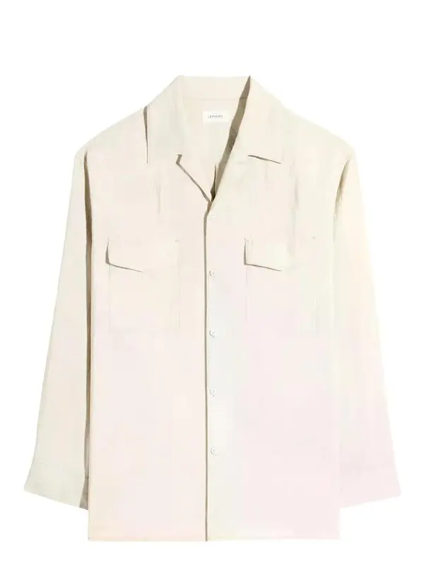 LEMAIRE Convertible Collar Shirt - Neutrals