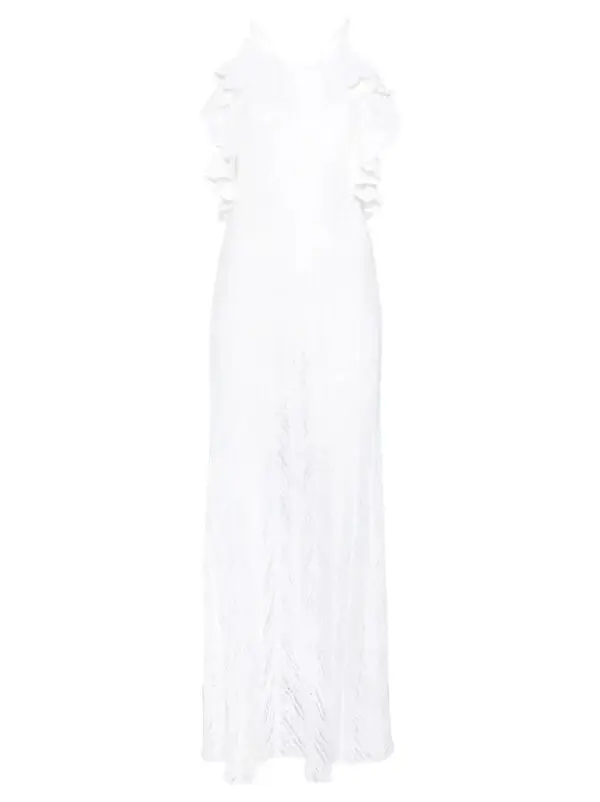 ANTONINO VALENTI Guinea Ruffled Maxi Dress - White