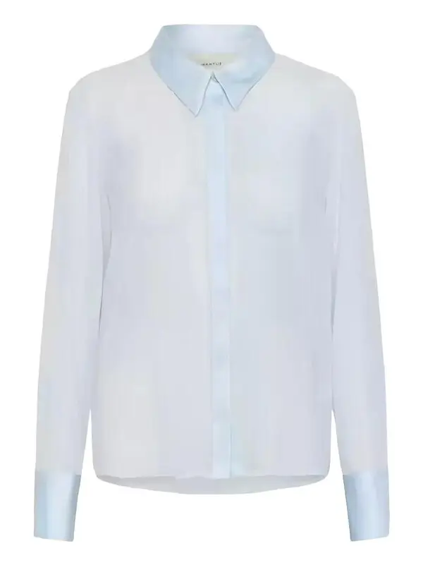 GESTUZ Long-sleeved Shirt - Blue