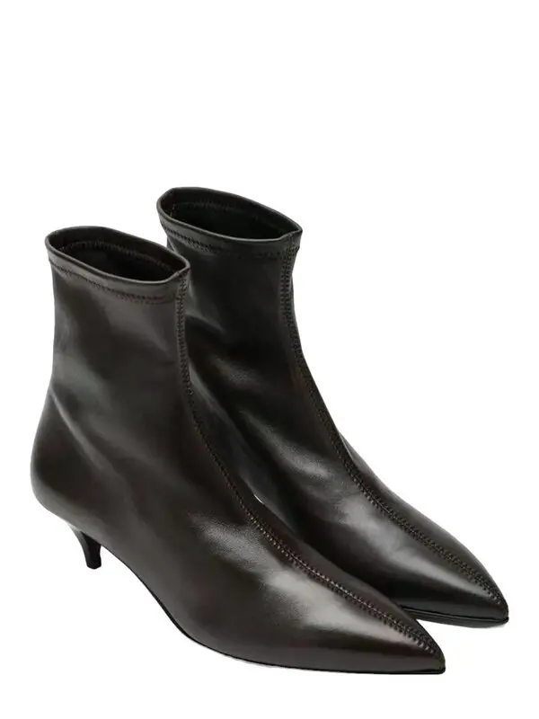 A.emery Ophelia Leather Ankle Boots - Brown