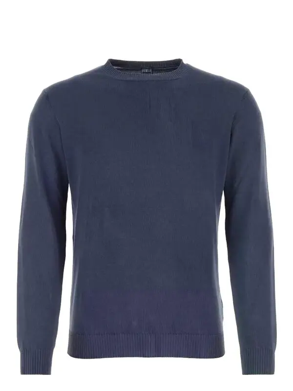 Fedeli Crew-neck Sweater - Blue