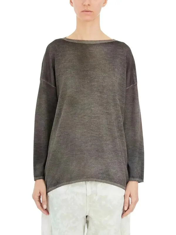 Avant Toi Cashmere Boat Neck Sweater - Brown