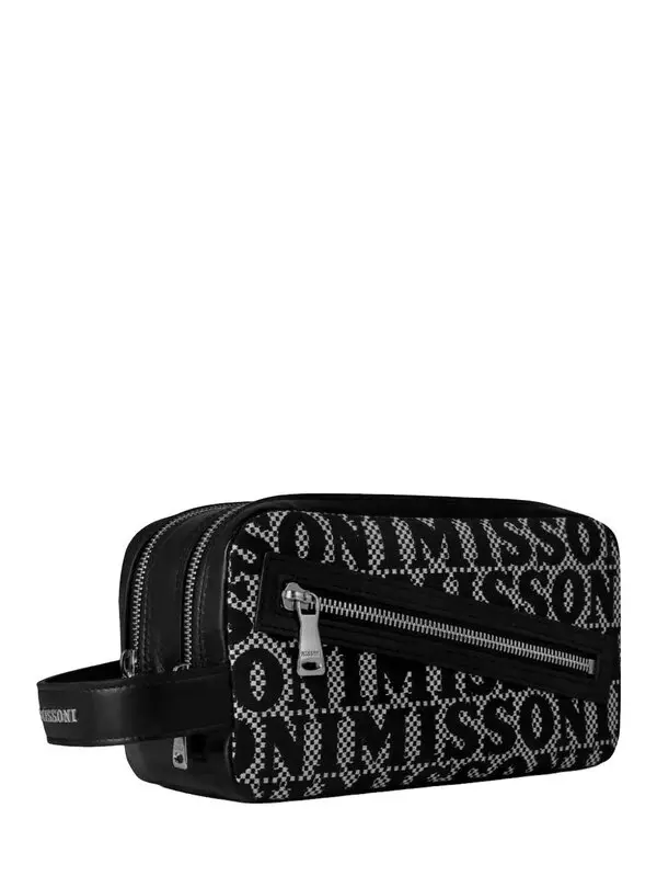 Missoni Logo-pattern Pouch - Black