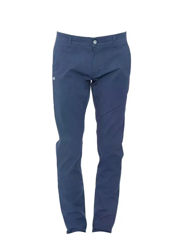 DANIELE ALESSANDRINI Cotton Canvas Trousers - Blue