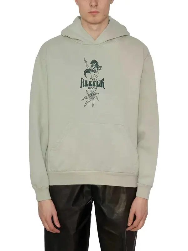 LOCAL AUTHORITY LA Cotton Graphic Hoodie - Green