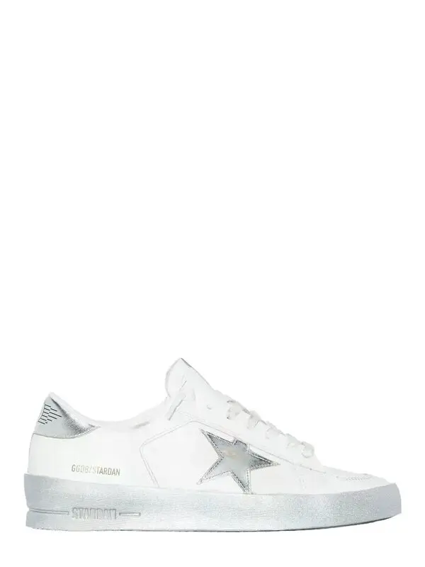 GOLDEN GOOSE Metallic-effect Sneakers - White