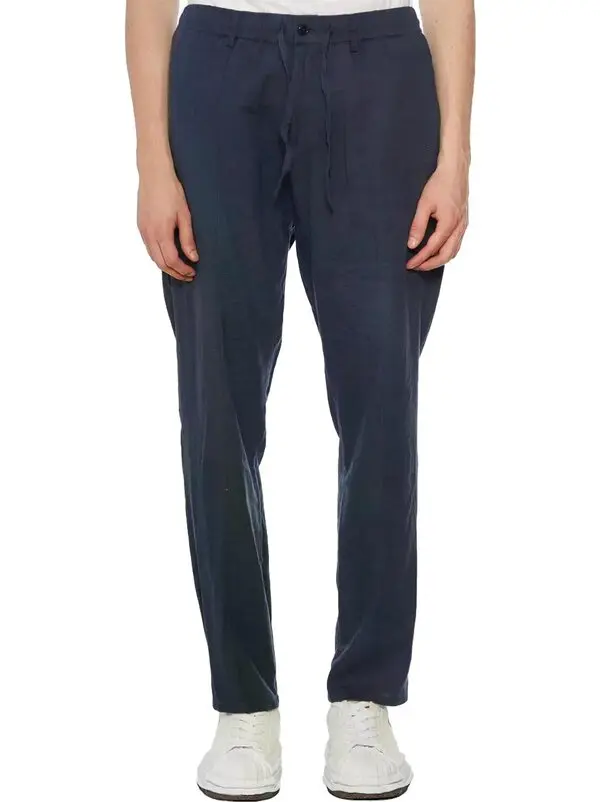 DANIELE ALESSANDRINI Drawstring Pocket Trousers - Blue