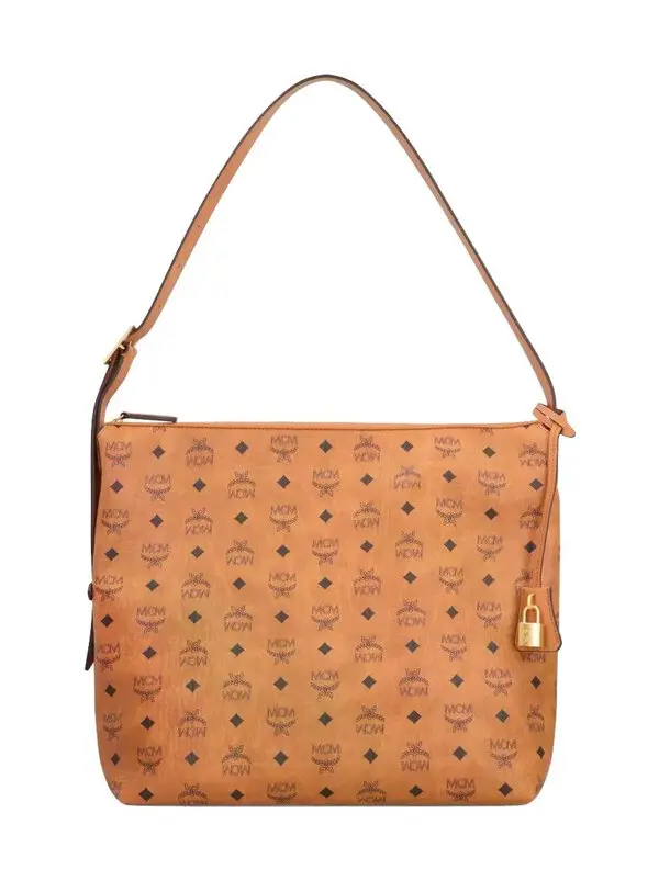 Mcm Aren Visetos Tote - Brown